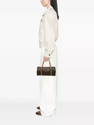 LOUIS VUITTON 2003 Monogram Papillon 28 Handbag - Brown