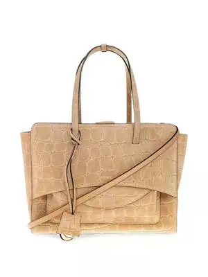 HIDESINS Large Flap Tote Bag - Neutrals