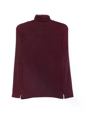 SOLOTRE Button-cuff Roll-neck Top