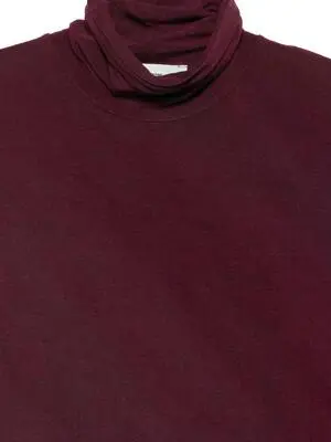 SOLOTRE Button-cuff Roll-neck Top