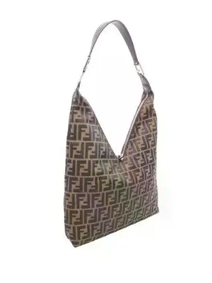Fendi 2000-2010 Zucca Canvas Shoulder Bag