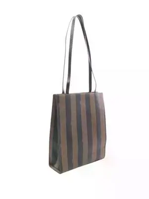 Fendi 2000-2010 Pequin Tote Bag