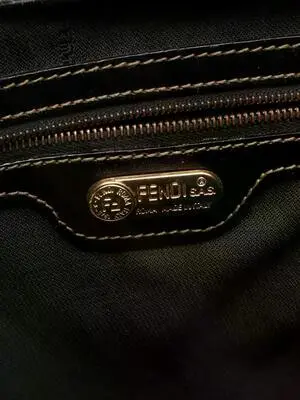 Fendi 2000-2010 Pequin Tote Bag