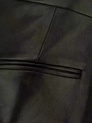 Alberta Ferretti Straight-leg Leather Trousers