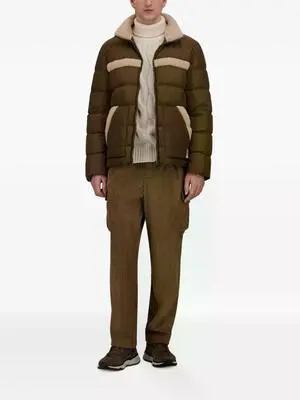 Herno Fleece-trimmed Quilted Jacket