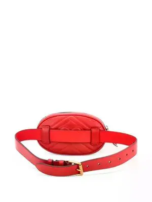 Gucci Gg Marmont Matelasse Leather Belt Bag