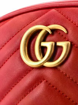 Gucci Gg Marmont Matelasse Leather Belt Bag