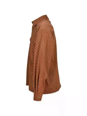 BREATH Embossed Faux-suede Shirt