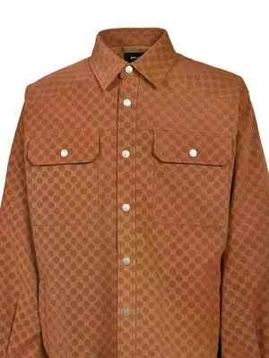BREATH Embossed Faux-suede Shirt