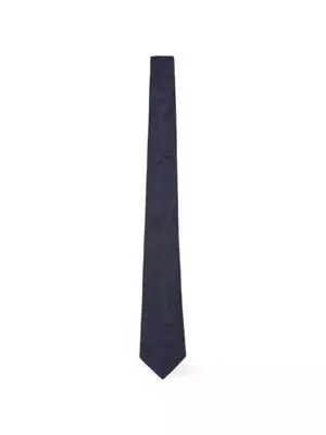 Giorgio Armani Paisley-jacquard Tie - Blue