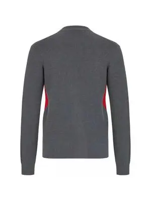 BALLANTYNE Argyle-pattern Ribbed-knit Sweater