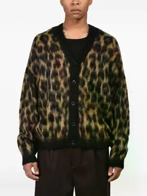 CEDARWOOD Leopard-print Cardigan