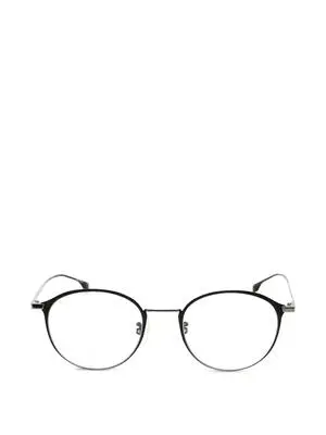 BOSS Round-frame Titanium Glasses - Black
