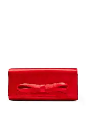 Carolina Herrera Margaret Bow-detail Clutch Bag - Red