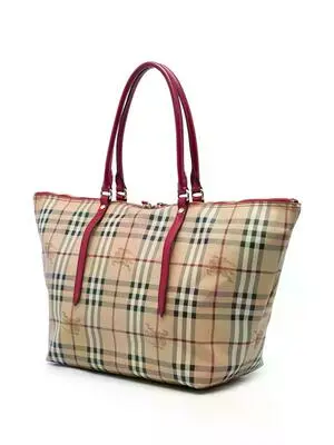 Burberry 2000-2017 Small Haymarket Check Coated Canvas Salisbury Tote Bag