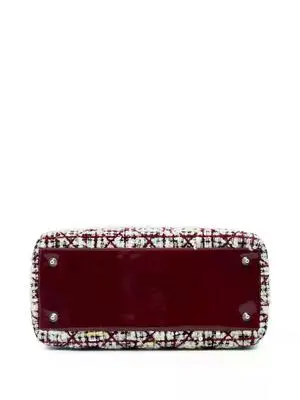 Dior 2011 Medium Tweed Cannage Lady Satchel
