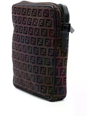 Fendi 2000-2010 Zucchino Canvas Crossbody Bag