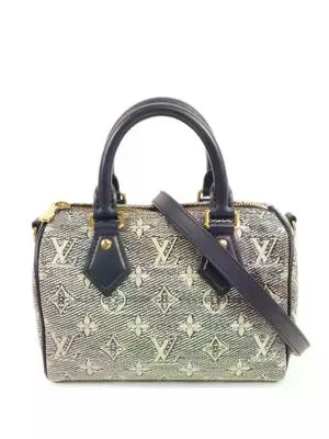 LOUIS VUITTON Speedy Bandouliere 20 Monogram Shoulder Bag - Blue