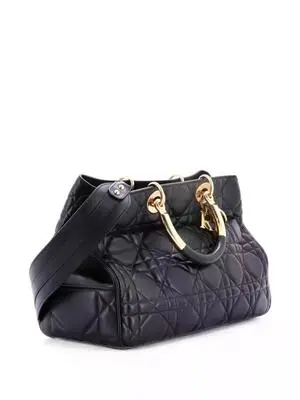 Dior Lady 95.22 Bag Cannage Embossed Leather Large Tote Bag