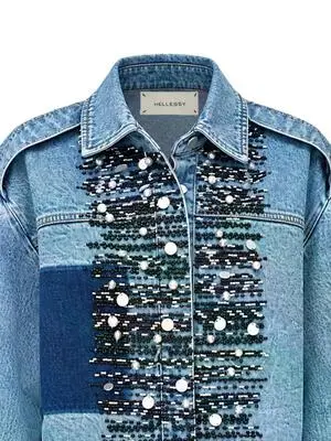 Hellessy Trey Bead-embellished Denim Jacket