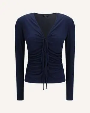 Giorgio Armani V-neck Viscose Jersey Top