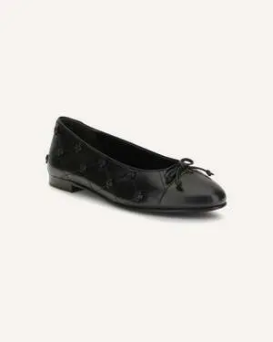 Tory Burch Bunny Knot Pointed Ballerinas