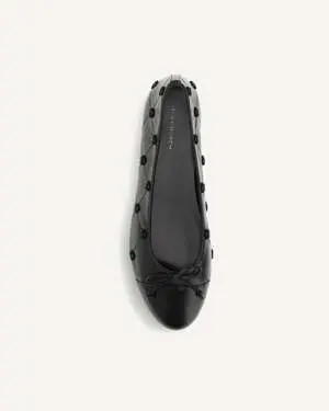 Tory Burch Bunny Knot Pointed Ballerinas