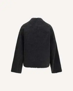 Loulou De Saison Wes Double Breasted Alpaca Jacket - Black
