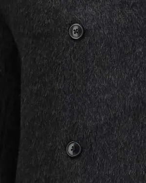 Loulou De Saison Wes Double Breasted Alpaca Jacket - Black