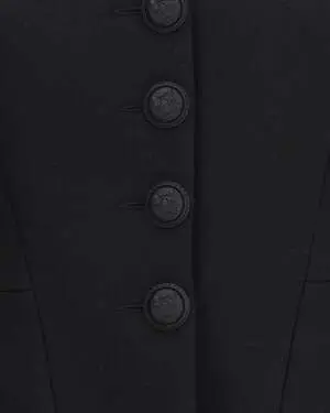 NISSA Tailored Wool-blend V-neck Jacket