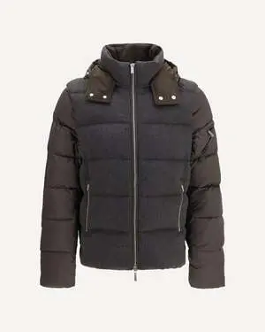 MOORER Casciano Hooded Down Jacket - Grey