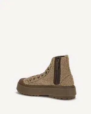 Casadei Explorer Bouclé Sneakers - Brown