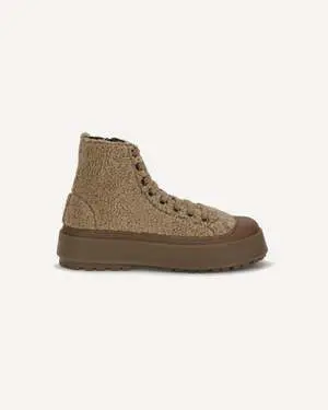 Casadei Explorer Bouclé Sneakers - Brown