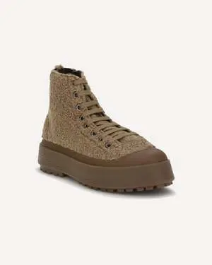 Casadei Explorer Bouclé Sneakers - Brown