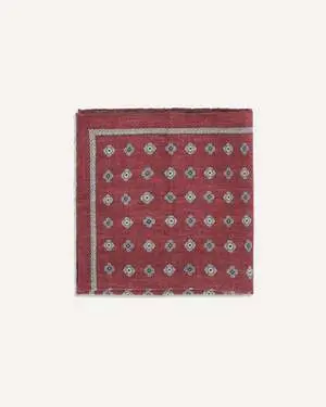Brunello Cucinelli Jacquard Silk Pocket Square - Multicolour