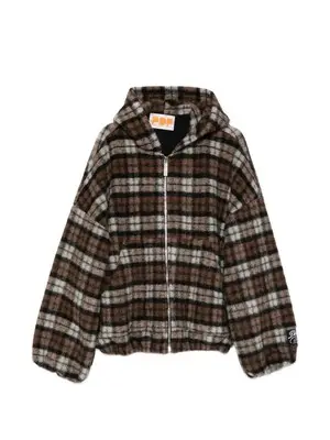 PDF Checked Zip-up Hoodie - Multi