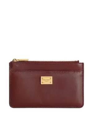 Dolce & Gabbana Plongé Calfskin Card Holder - Red