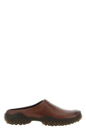 Miu Miu Leather Sabots