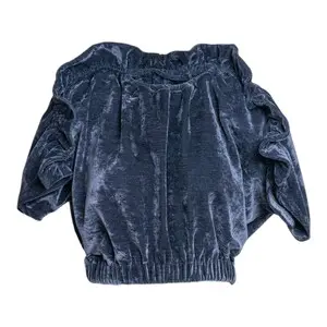 ARTISTA Poppy Velvet Cropped Top