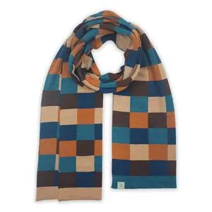OTTO & SPIKE Scarves Checkered Past Merino - Blue