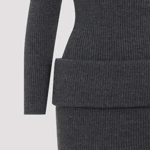 JEAN PAUL GAULTIER Leather Tag Details Short Dress