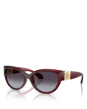 Versace Cat Eye Sunglasses, 56mm - Transparent