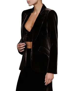 L'Agence Chamberlain Velvet Blazer