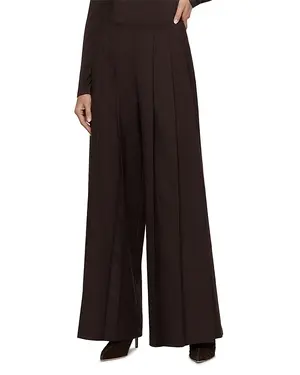 L'Agence Nova Pleated Wide Leg Pants