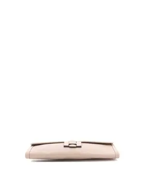 Hermès Jige Elan Swift Leather Clutch - Gray