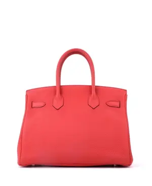 Hermès Birkin 30 Togo Leather Satchel With Gold Hardware - Geranium