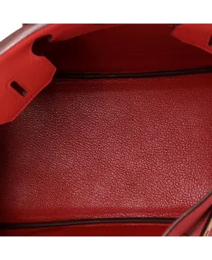 Hermès Birkin 30 Togo Leather Satchel With Gold Hardware - Geranium