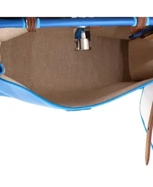 Hermès Herbag Zip Canvas & Leather Shoulder Bag