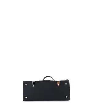 Goyard Pm Saigon Top Handle Bag Coated Canvas With Leather - Black