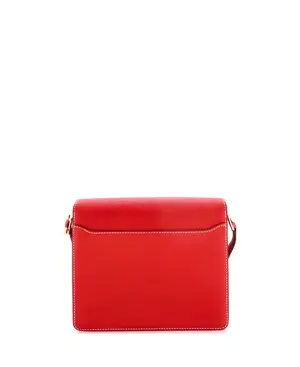 Hermès Roulis Clemence Leather Shoulder Bag - Red